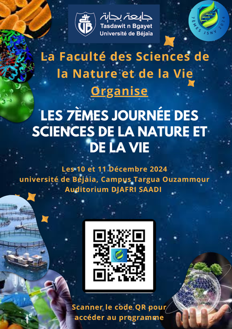 SNV - Les 7èmes Journées des Sciences de la Nature et de la vie